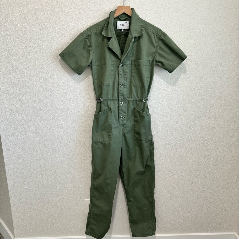 Pistola Grover Field Utility Jumpsuit In Colonel Gree… - Gem
